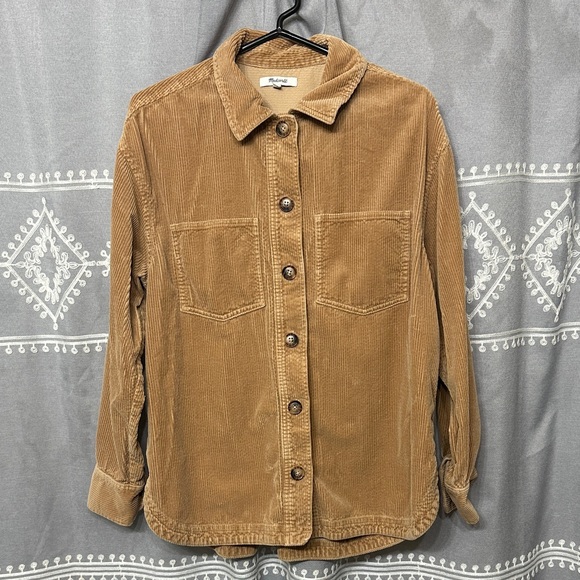 Madewell | Tops | Madewell Camel Corduroy Shacket M | Poshmark